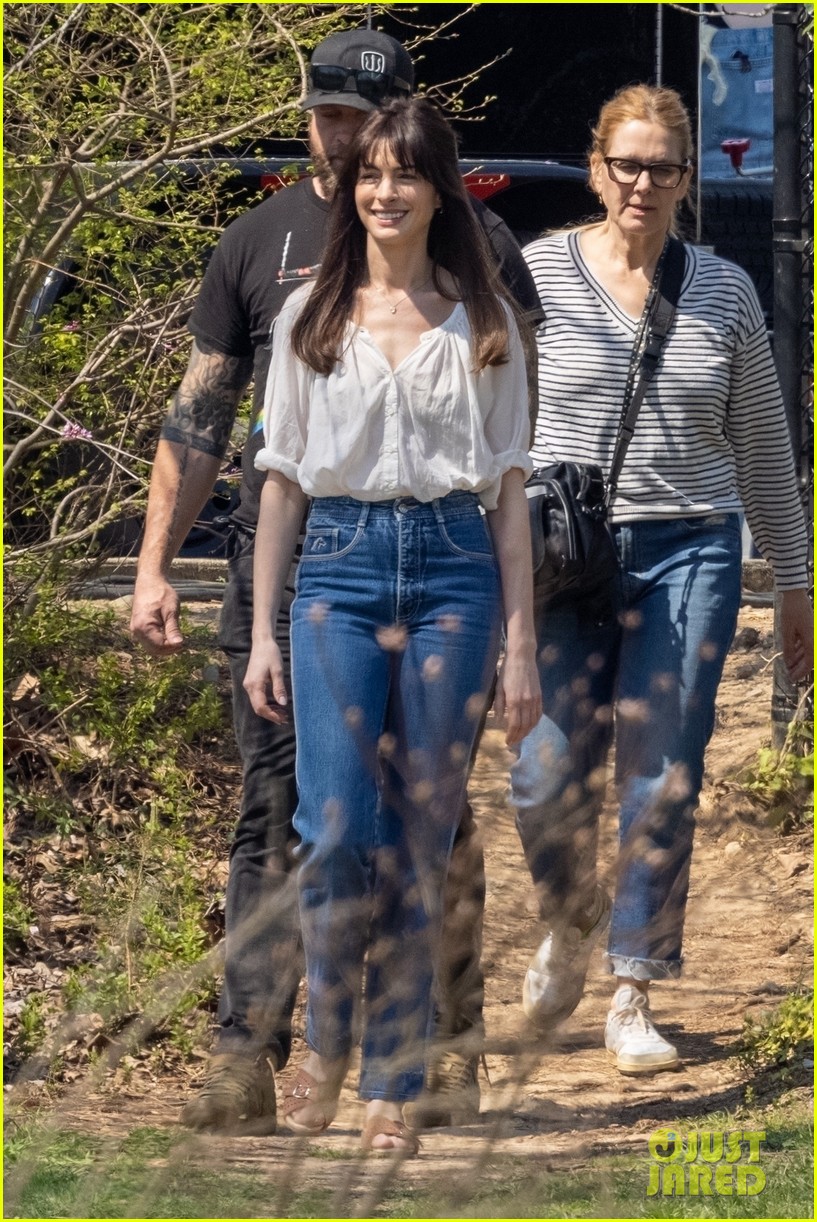 Anne Hathaway Films New Movie 'Flowervale Street' in Atlanta Following ...