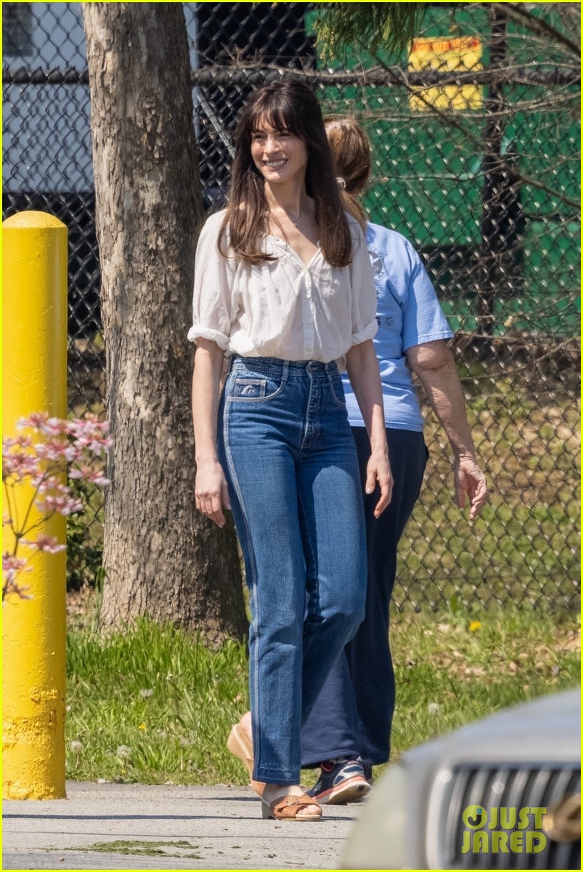 Anne Hathaway Films New Movie 'Flowervale Street' in Atlanta Following ...