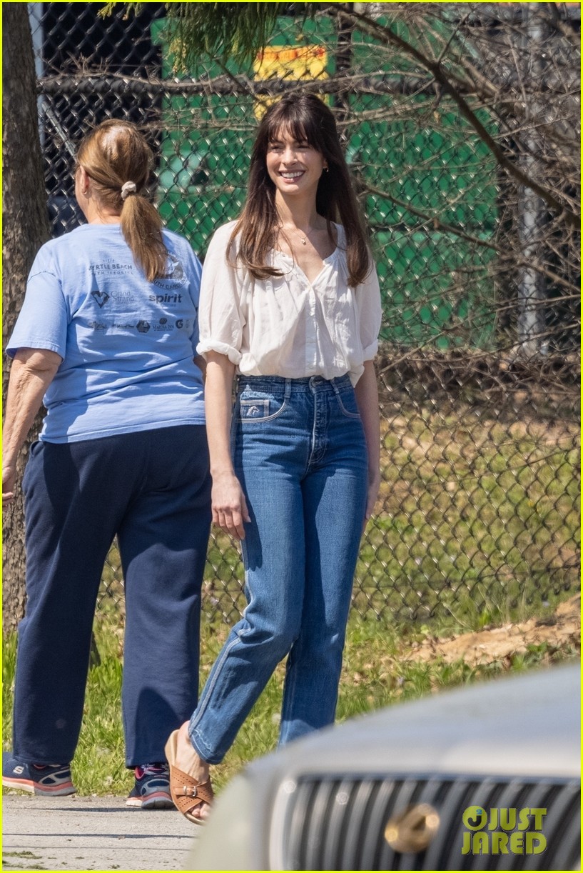 Anne Hathaway Films New Movie 'Flowervale Street' in Atlanta Following ...