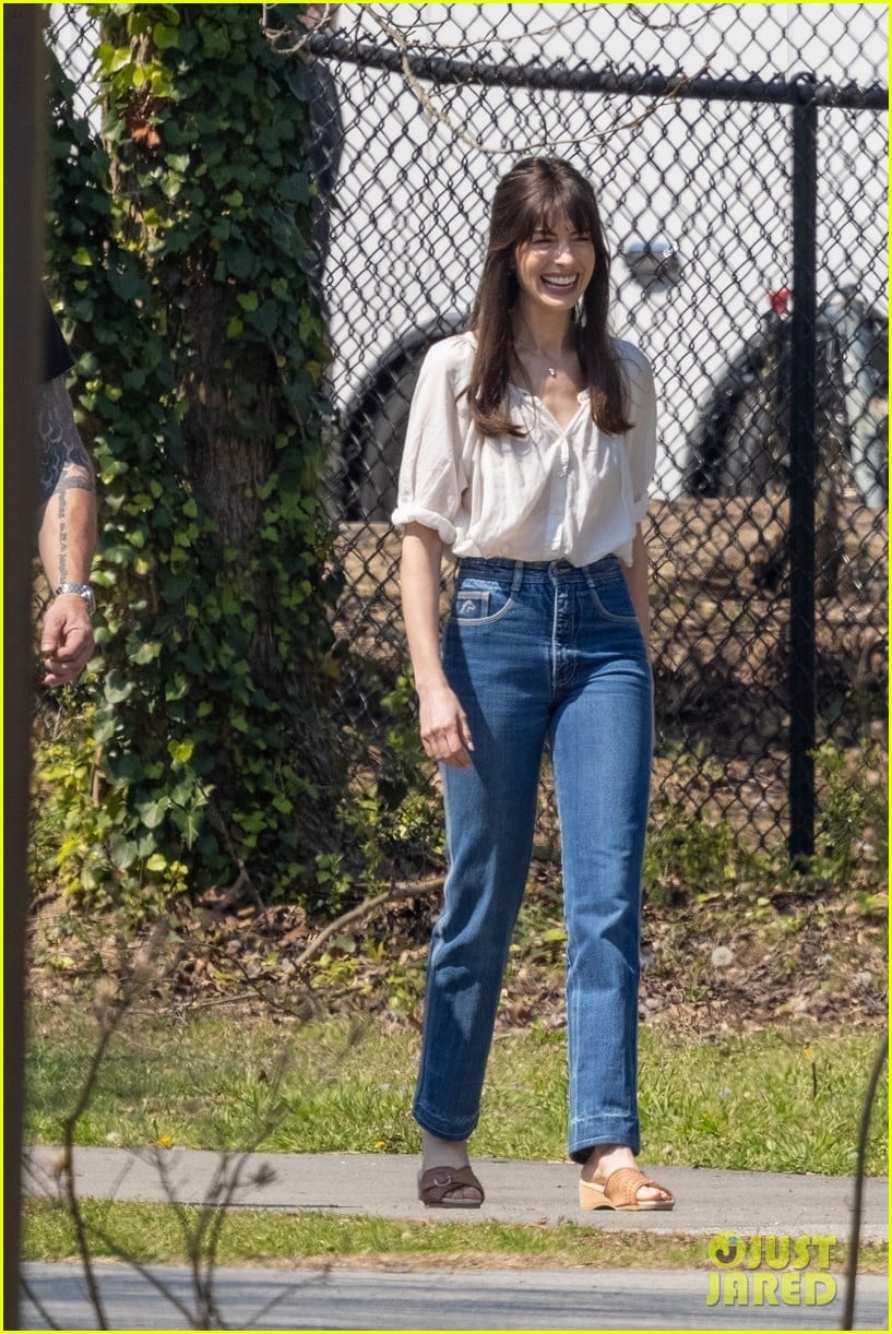Anne Hathaway Films New Movie 'Flowervale Street' in Atlanta Following ...