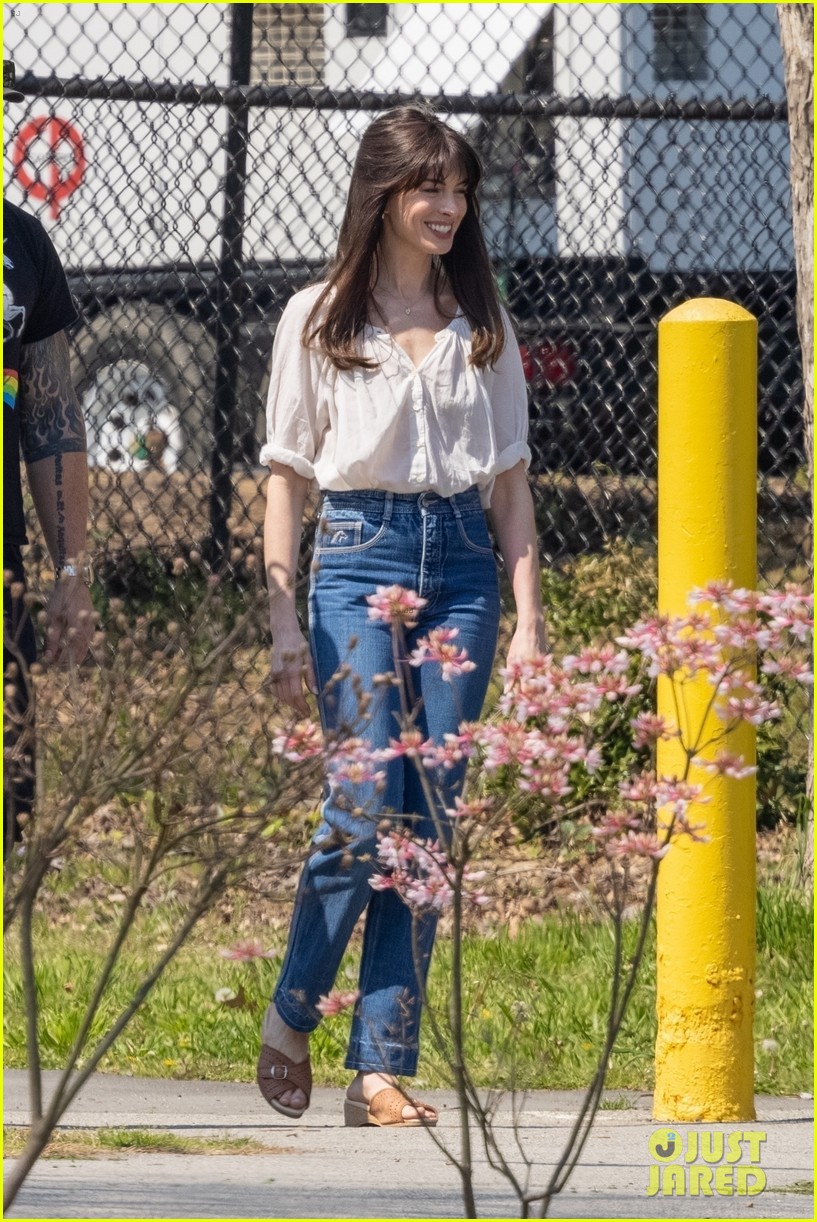 Anne Hathaway Films New Movie 'Flowervale Street' in Atlanta Following ...