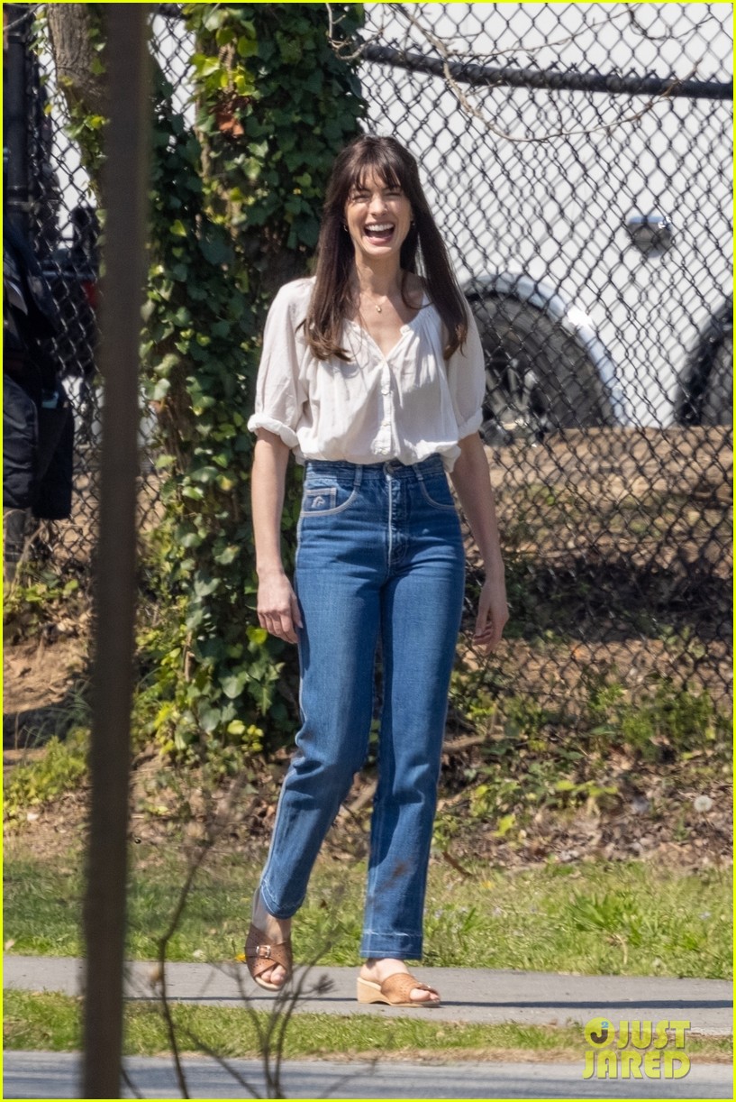 Anne Hathaway Films New Movie 'Flowervale Street' in Atlanta Following ...