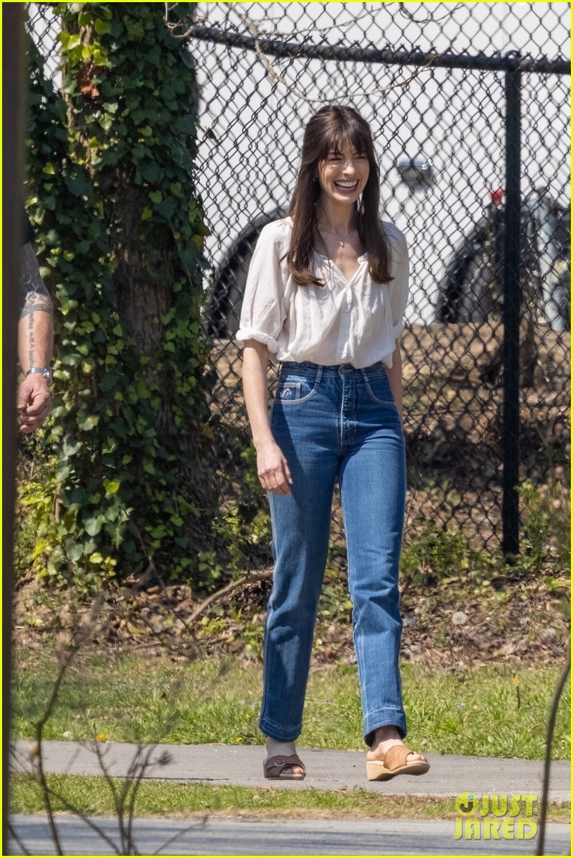 Anne Hathaway Films New Movie 'Flowervale Street' in Atlanta Following ...