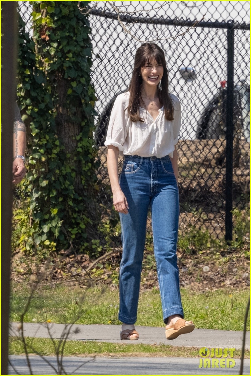 Anne Hathaway Films New Movie 'Flowervale Street' in Atlanta Following ...