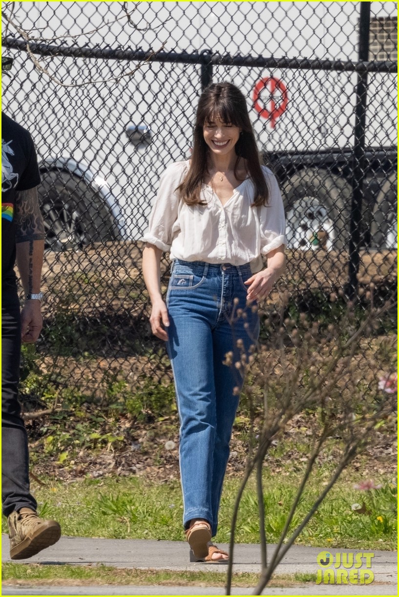 Anne Hathaway Films New Movie 'Flowervale Street' in Atlanta Following ...