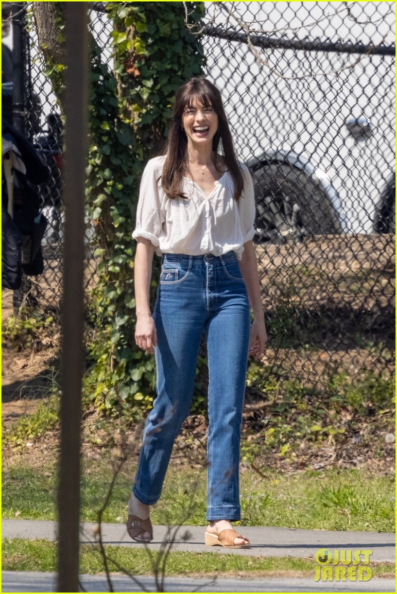 Anne Hathaway Films New Movie 'Flowervale Street' in Atlanta Following ...