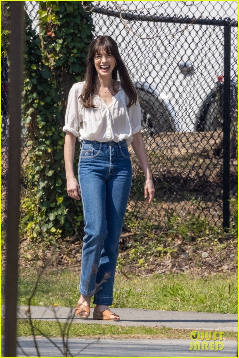 Anne Hathaway Films New Movie 'Flowervale Street' in Atlanta Following ...
