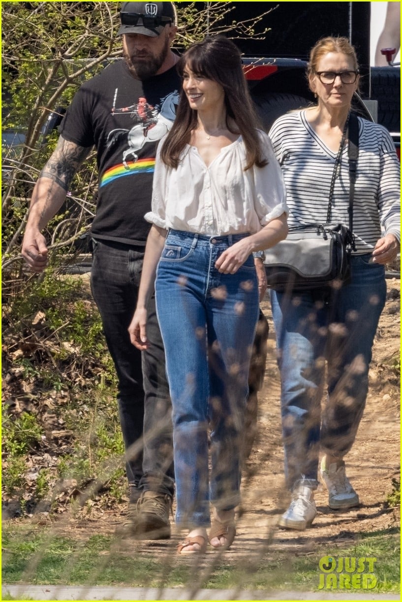 Anne Hathaway Films New Movie 'Flowervale Street' in Atlanta Following ...