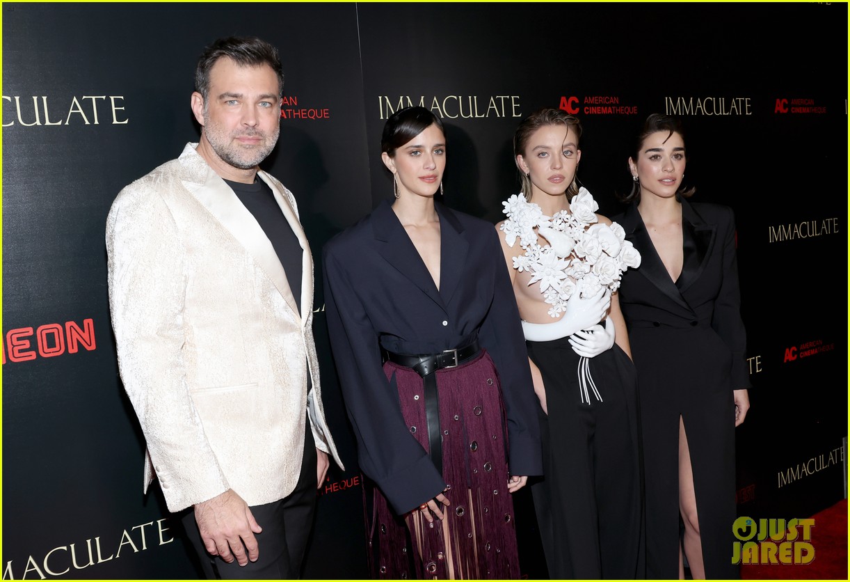 Sydney Sweeney Wears Elaborate Sculpted Top at 'Immaculate' Beyond Fest ...