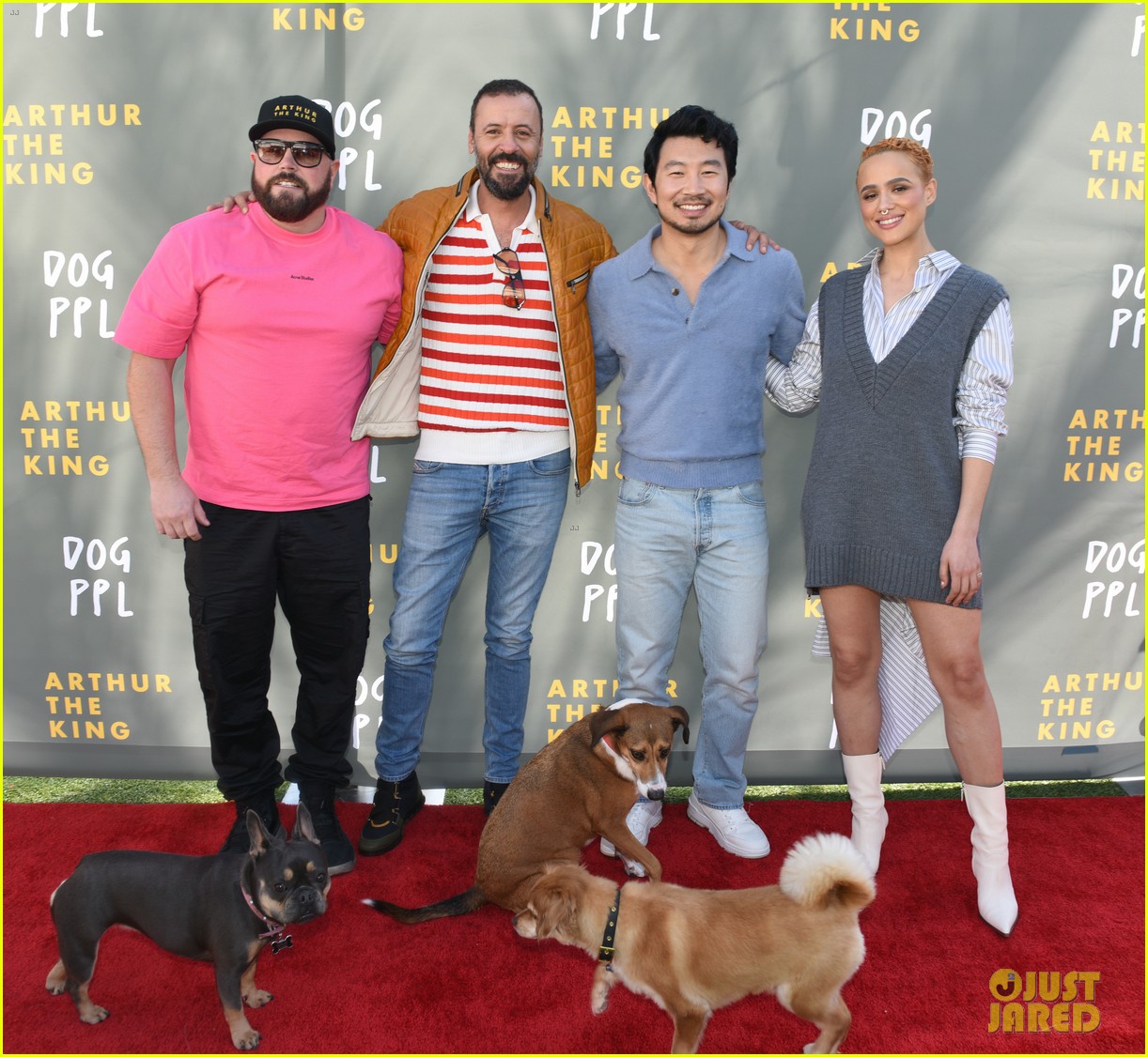 Simu Liu Attends 'Arthur the King' Event With His Adorable Dog Chopa ...
