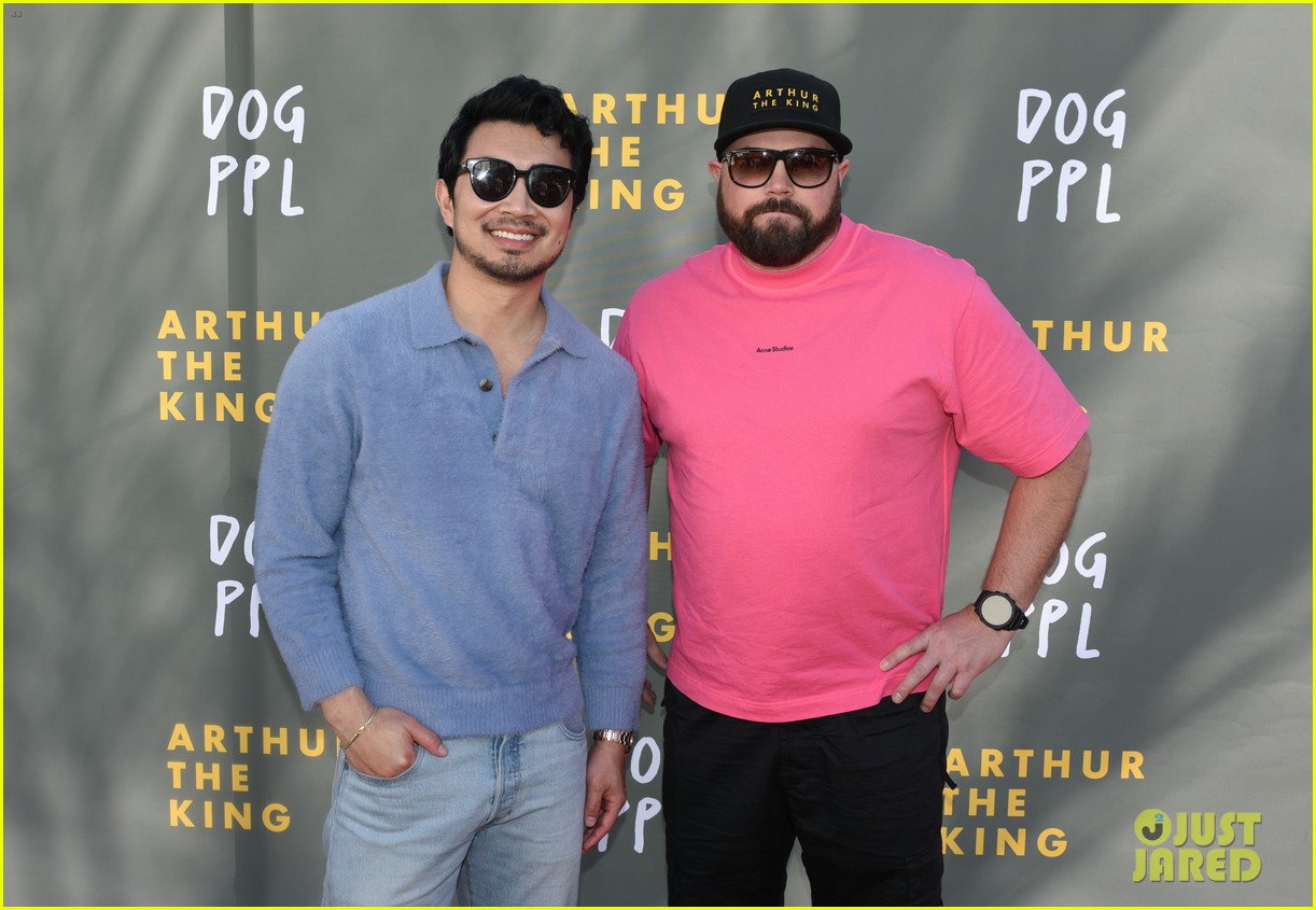 Simu Liu Attends 'Arthur the King' Event With His Adorable Dog Chopa ...