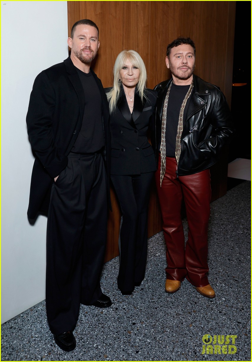 Channing Tatum, January Jones, & More Step Out for Versace Icons Party ...