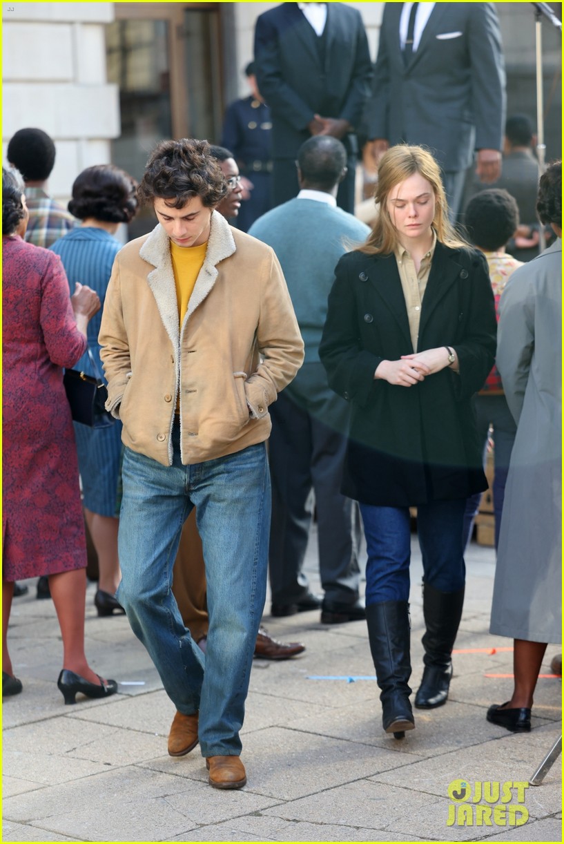 Timothee Chalamet & Elle Fanning Film Scenes for Bob Dylan Biopic 'A ...