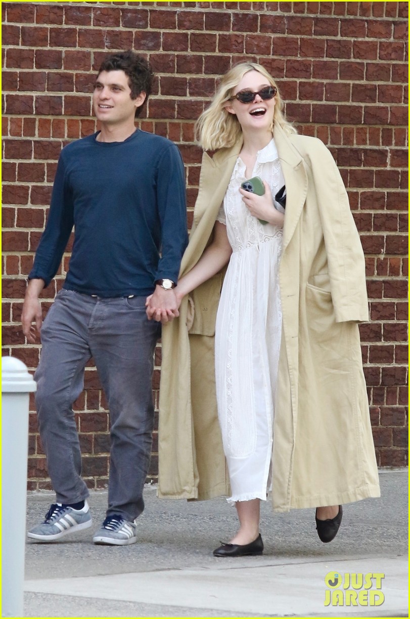 Elle Fanning Looks So Happy During Weekend Date with Boyfriend Gus ...