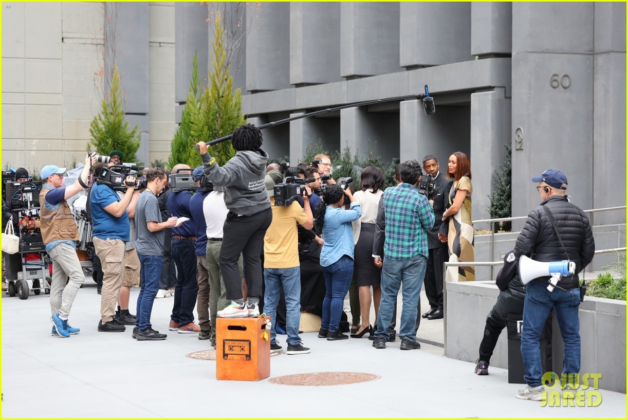Denzel Washington Joins Ilfenesh Hadera & Director Spike Lee on Set of ...
