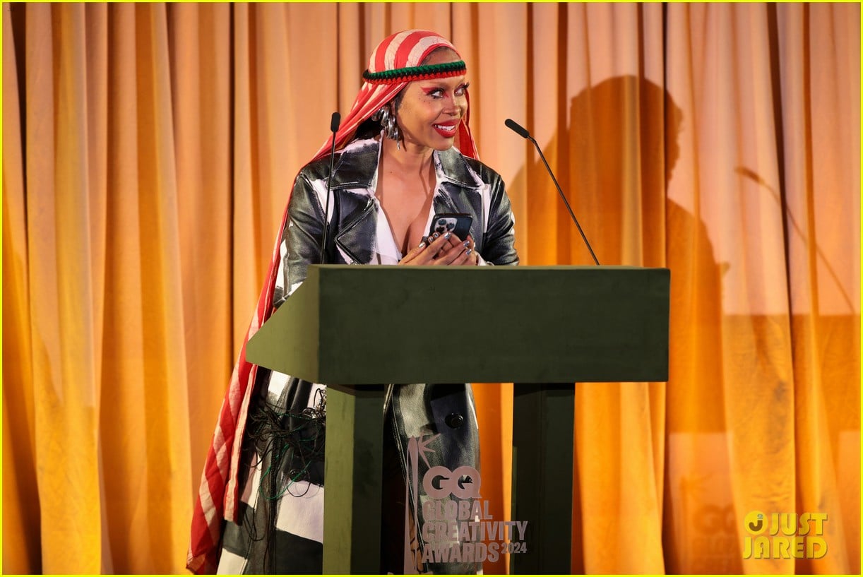 Hunter Schafer Wows in Hand-Painted Dress at GQ Creativity Awards 2024 ...