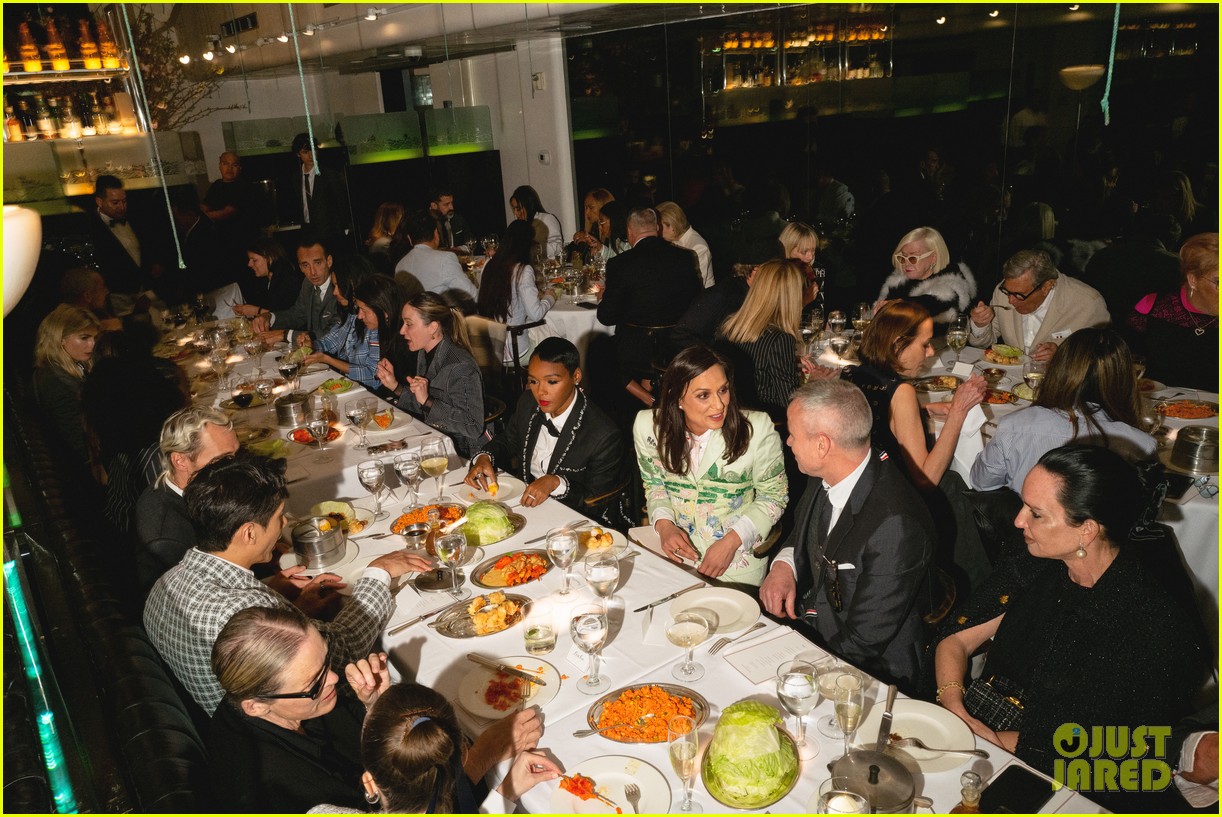 Logan Lerman, Janelle Monae and Danai Gurira Fete Thom Browne's Saks ...