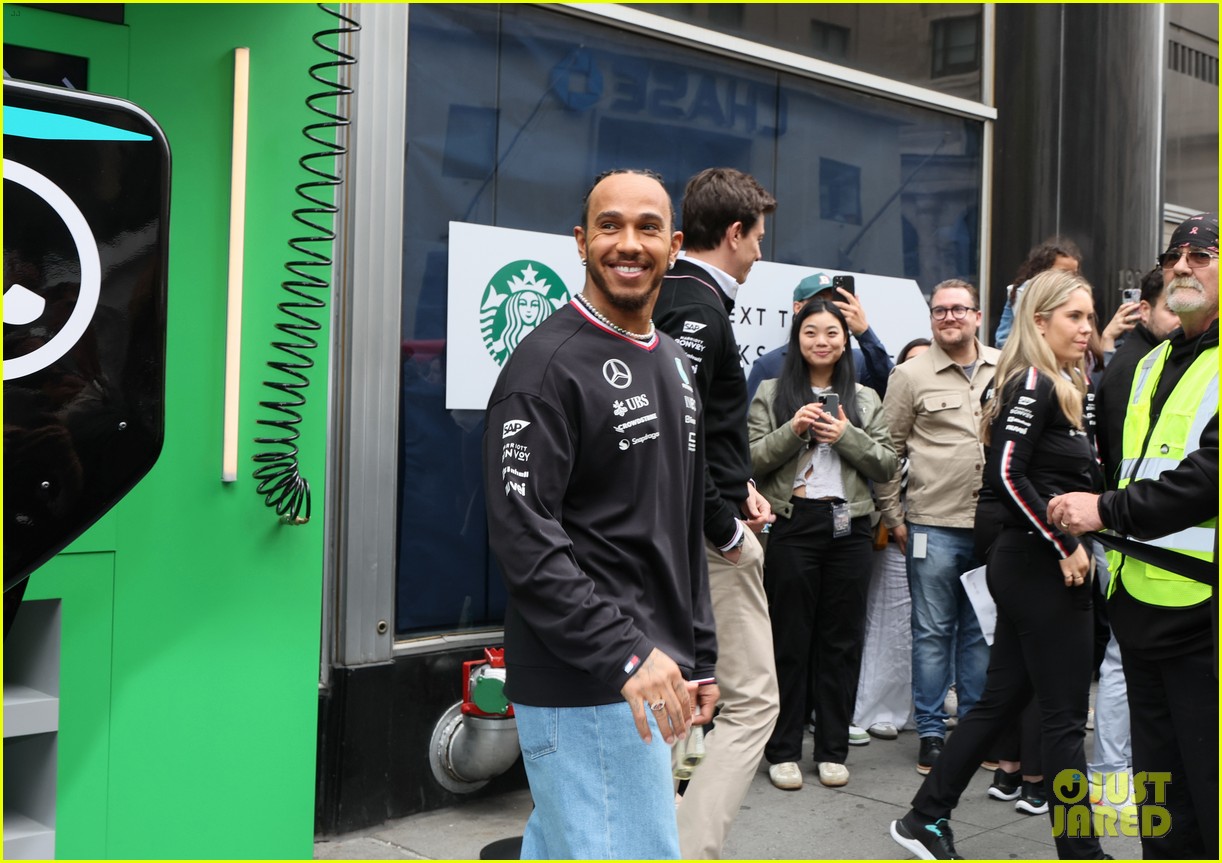 Lewis Hamilton Launches New Whatsapp Mercedes F1 Emoji In NYC Alongside ...