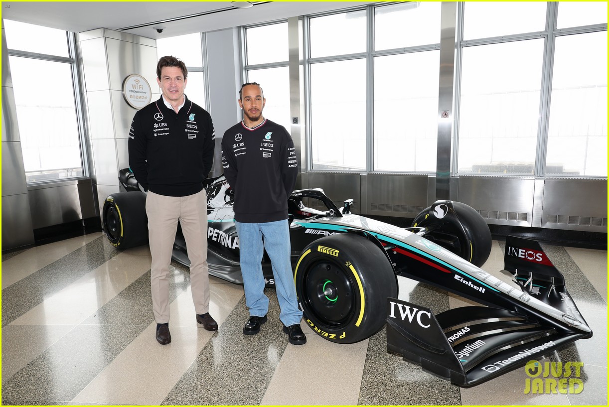 Lewis Hamilton Launches New Whatsapp Mercedes F1 Emoji In NYC Alongside Toto Wolff: Photo ...