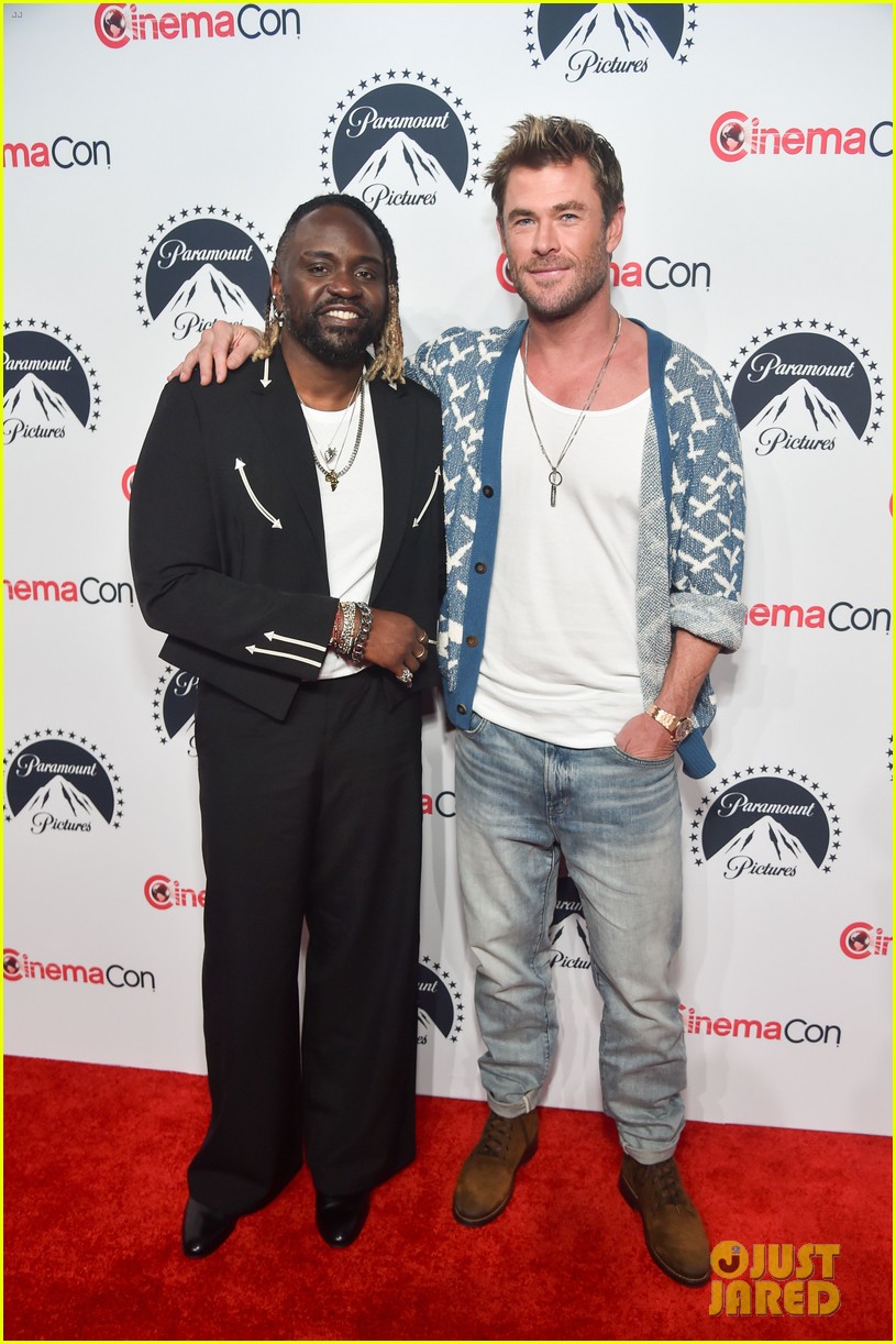 Chris Hemsworth Links Up With Marvel Stars Brian Tyree Henry & Lupita ...