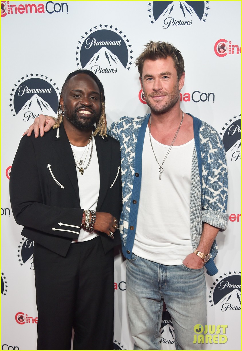 Chris Hemsworth Links Up With Marvel Stars Brian Tyree Henry & Lupita ...