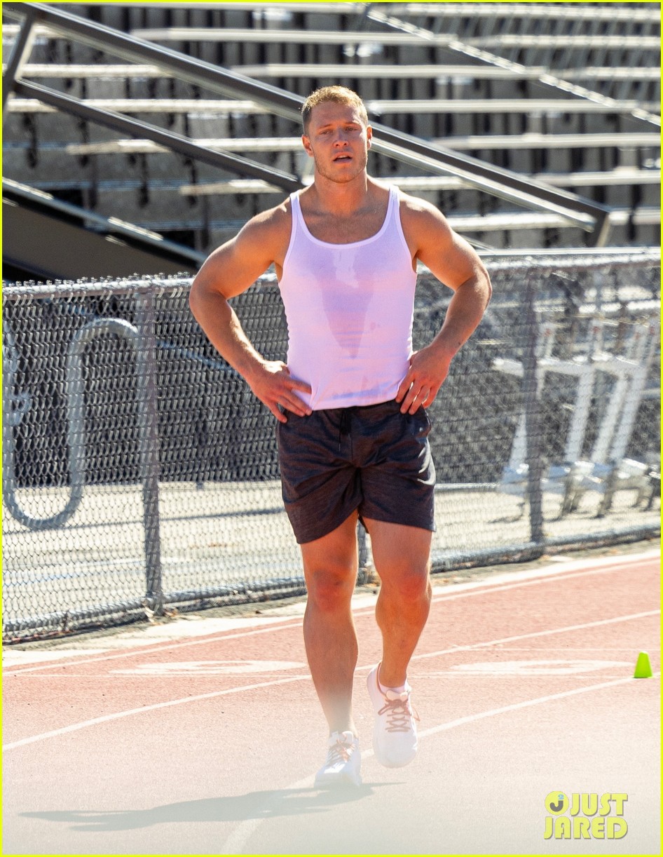 Christian McCaffrey Gets Hot & Sweaty During Outdoor Workout at L.A ...