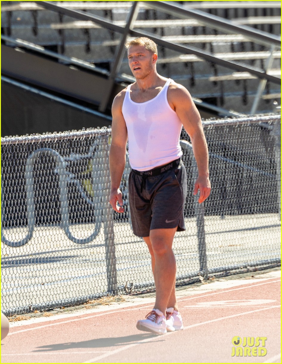 Christian McCaffrey Gets Hot & Sweaty During Outdoor Workout at L.A ...