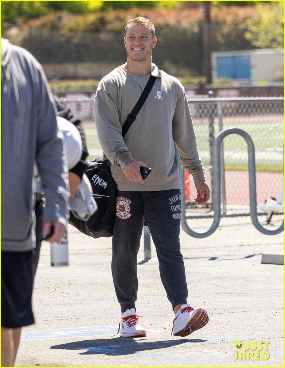 Christian McCaffrey Gets Hot & Sweaty During Outdoor Workout at L.A ...