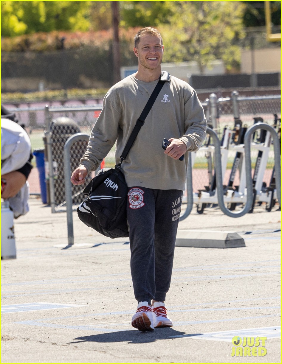 Christian McCaffrey Gets Hot & Sweaty During Outdoor Workout at L.A ...