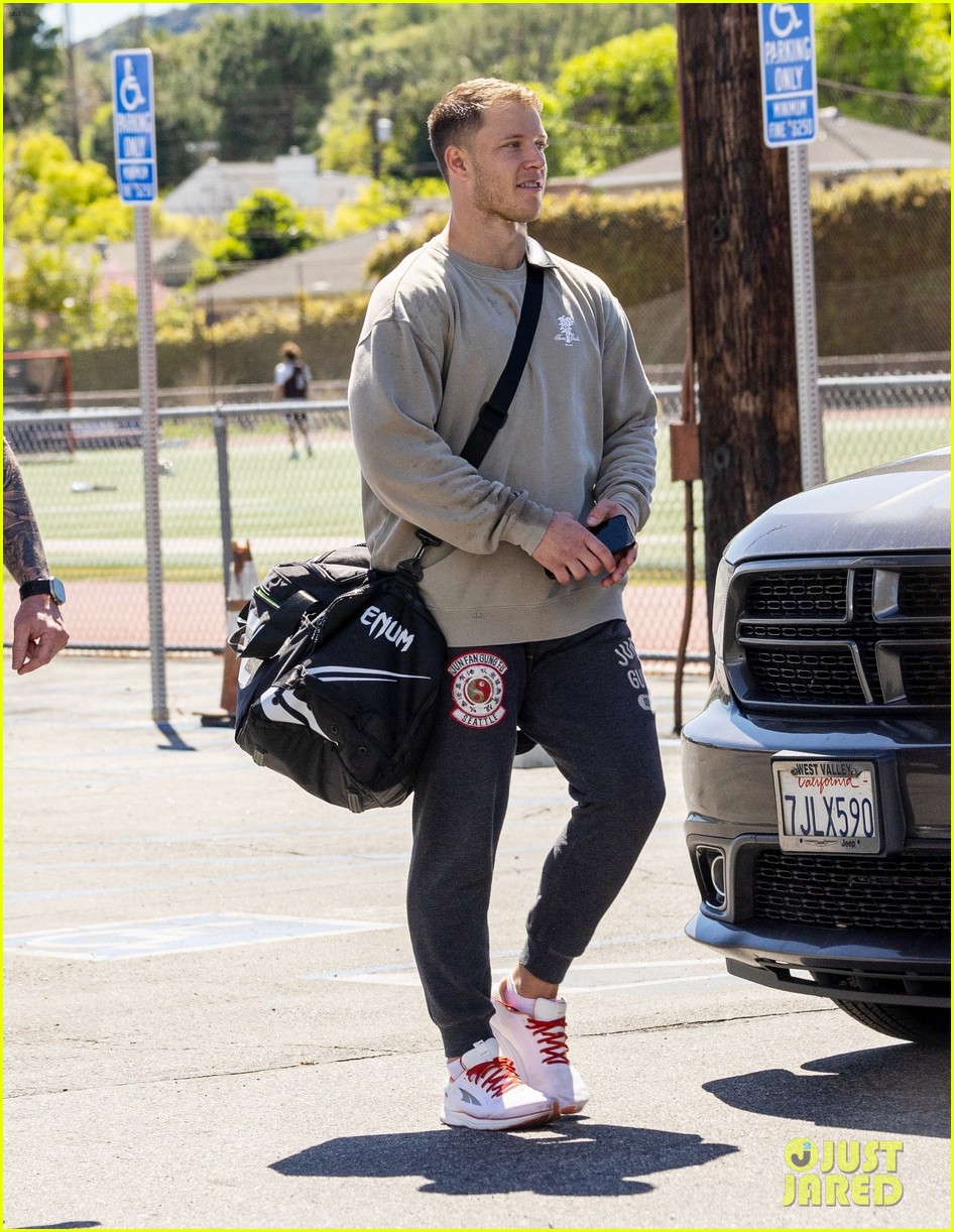 Christian McCaffrey Gets Hot & Sweaty During Outdoor Workout at L.A. Track: Photo 5027933 ...