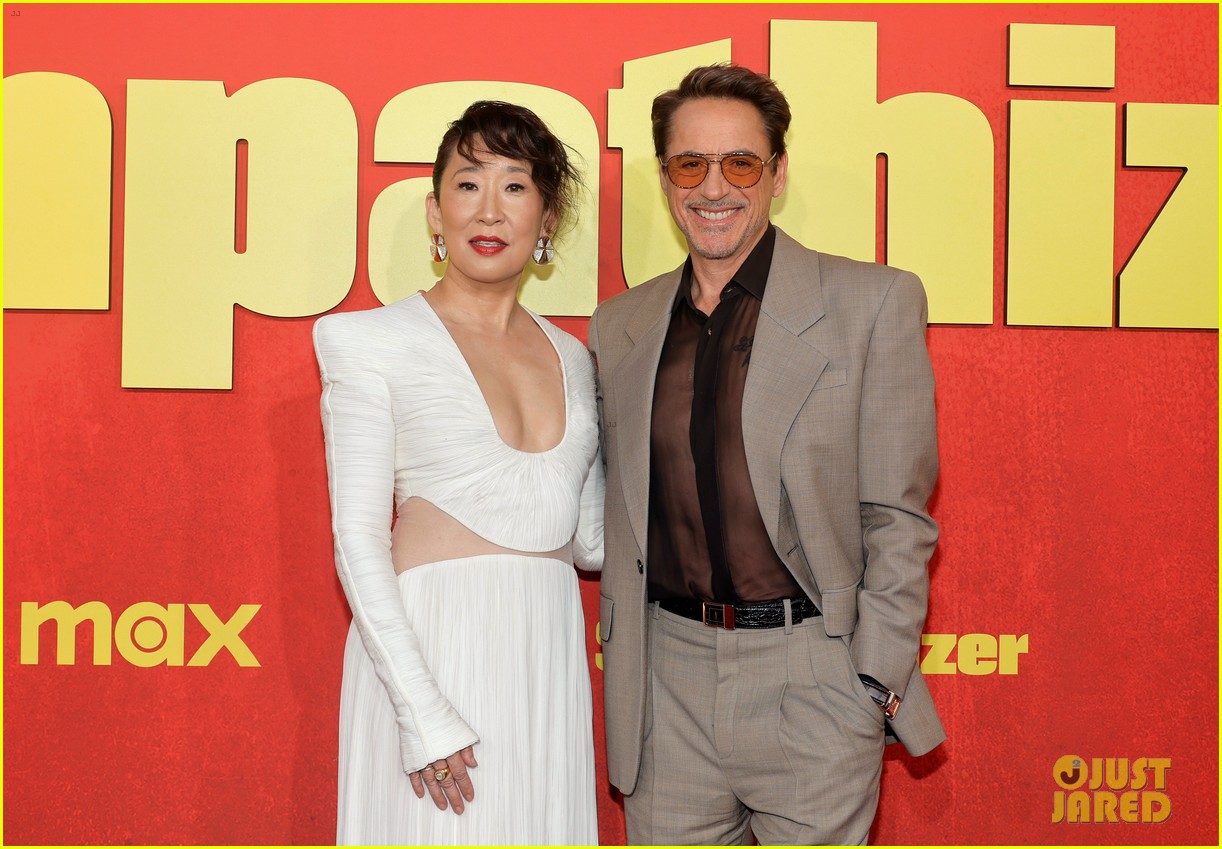 Robert Downey Jr. Wears Sheer Shirt to 'The Sympathizer' Premiere ...