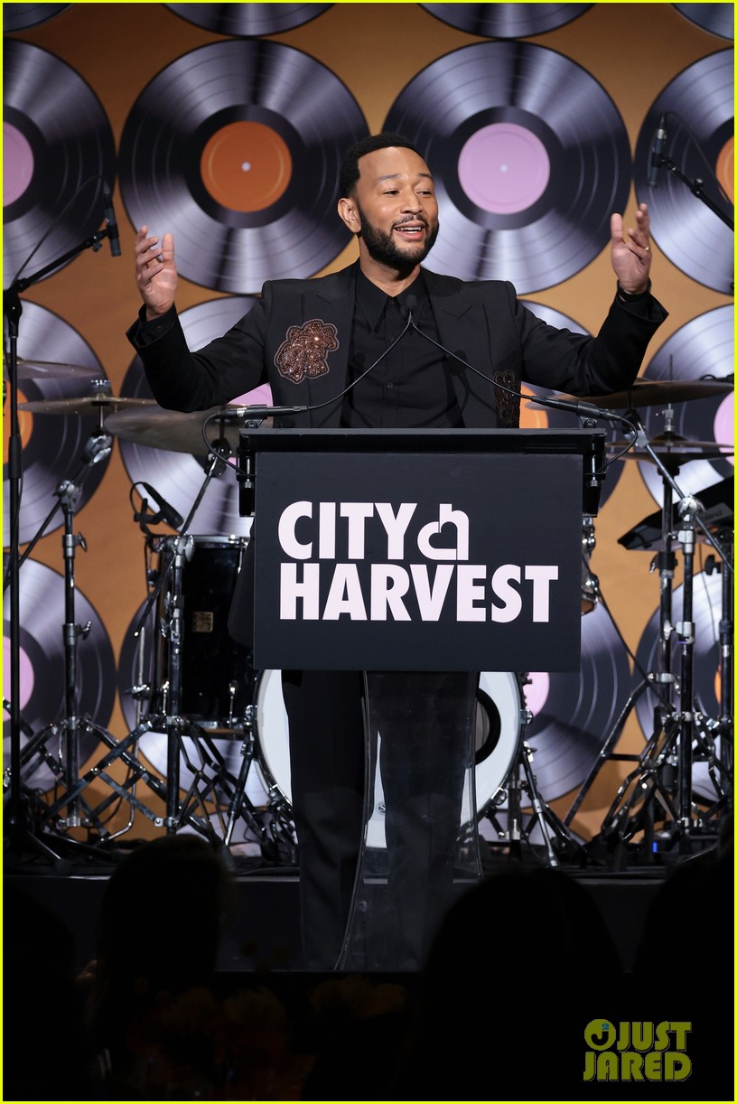 Chrissy Teigen Rocks Animal-Print Dress for City Harvest Gala 2024 with ...