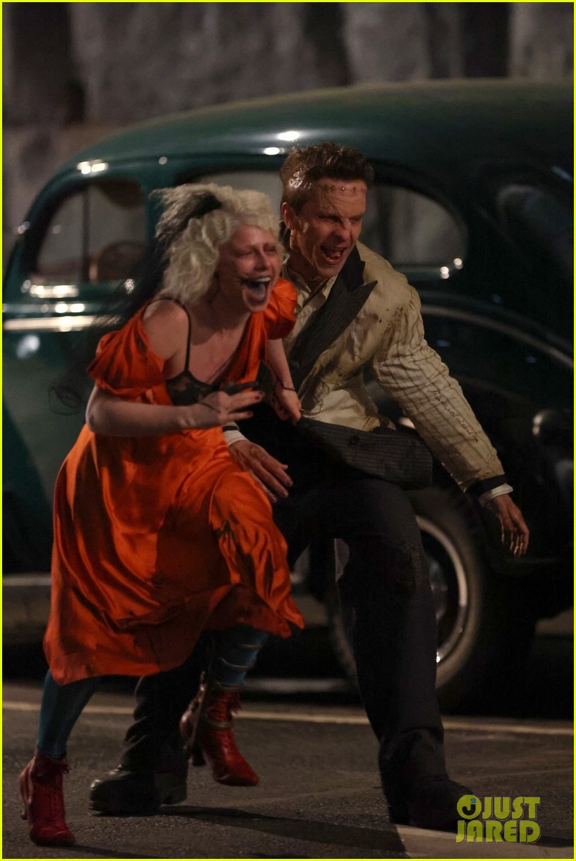 Christian Bale & Jessie Buckley Kiss in Full Frankenstein Monster Looks ...