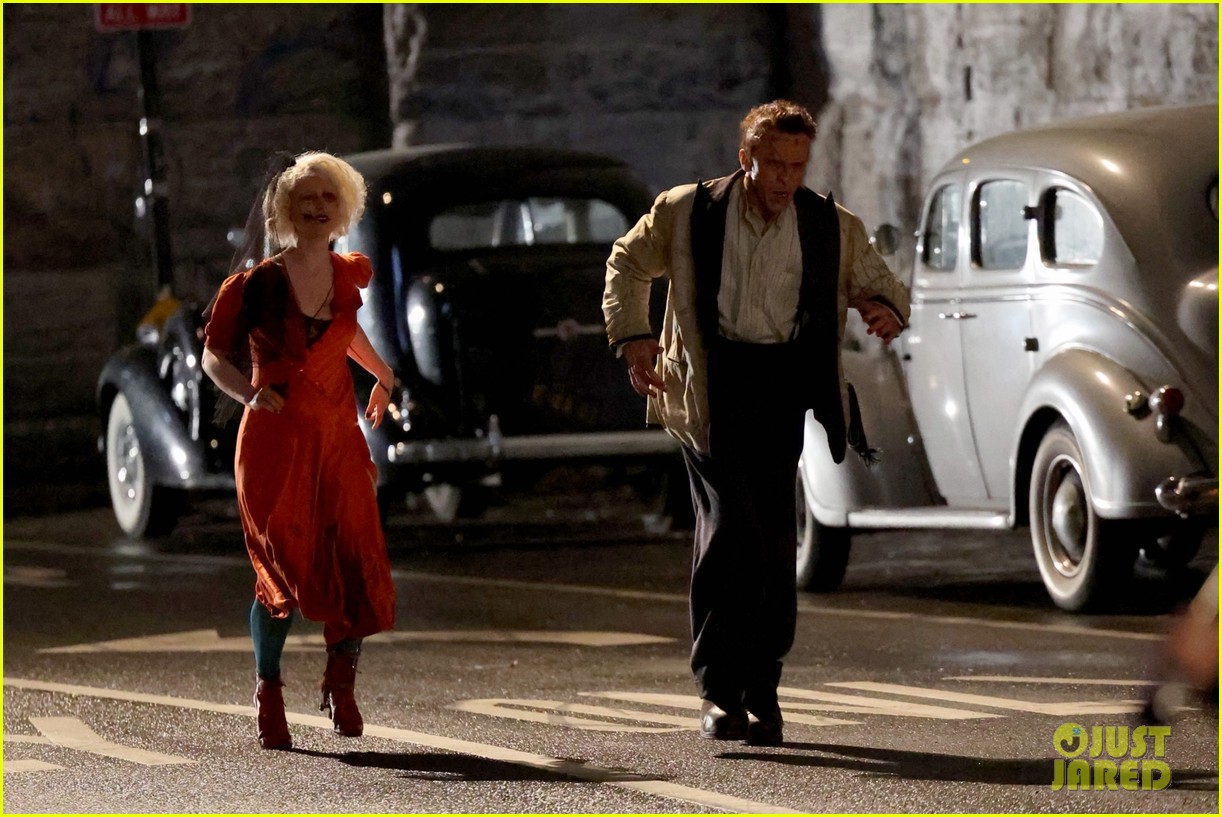 Christian Bale & Jessie Buckley Kiss in Full Frankenstein Monster Looks ...