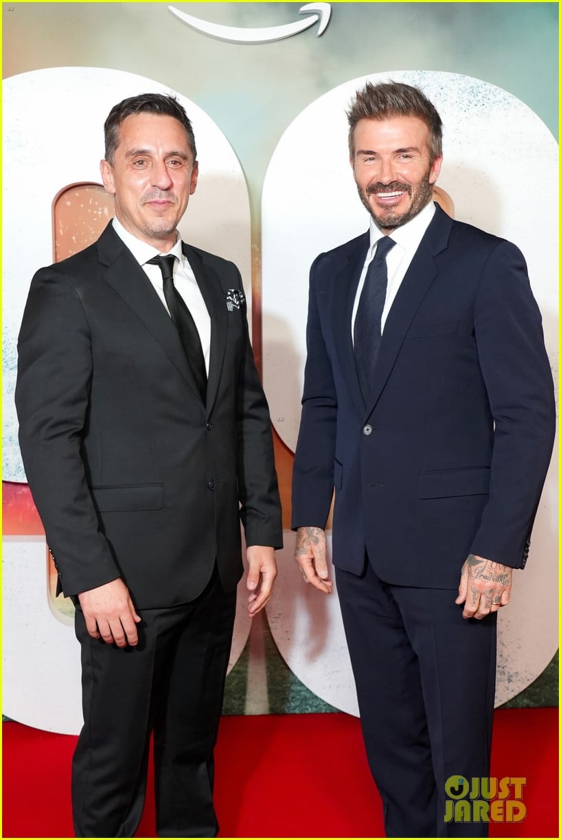 David Beckham Reunites with Pal Gary Neville at '99' Documentary ...