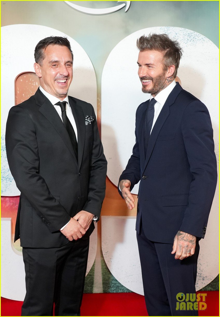 David Beckham Reunites with Pal Gary Neville at '99' Documentary ...