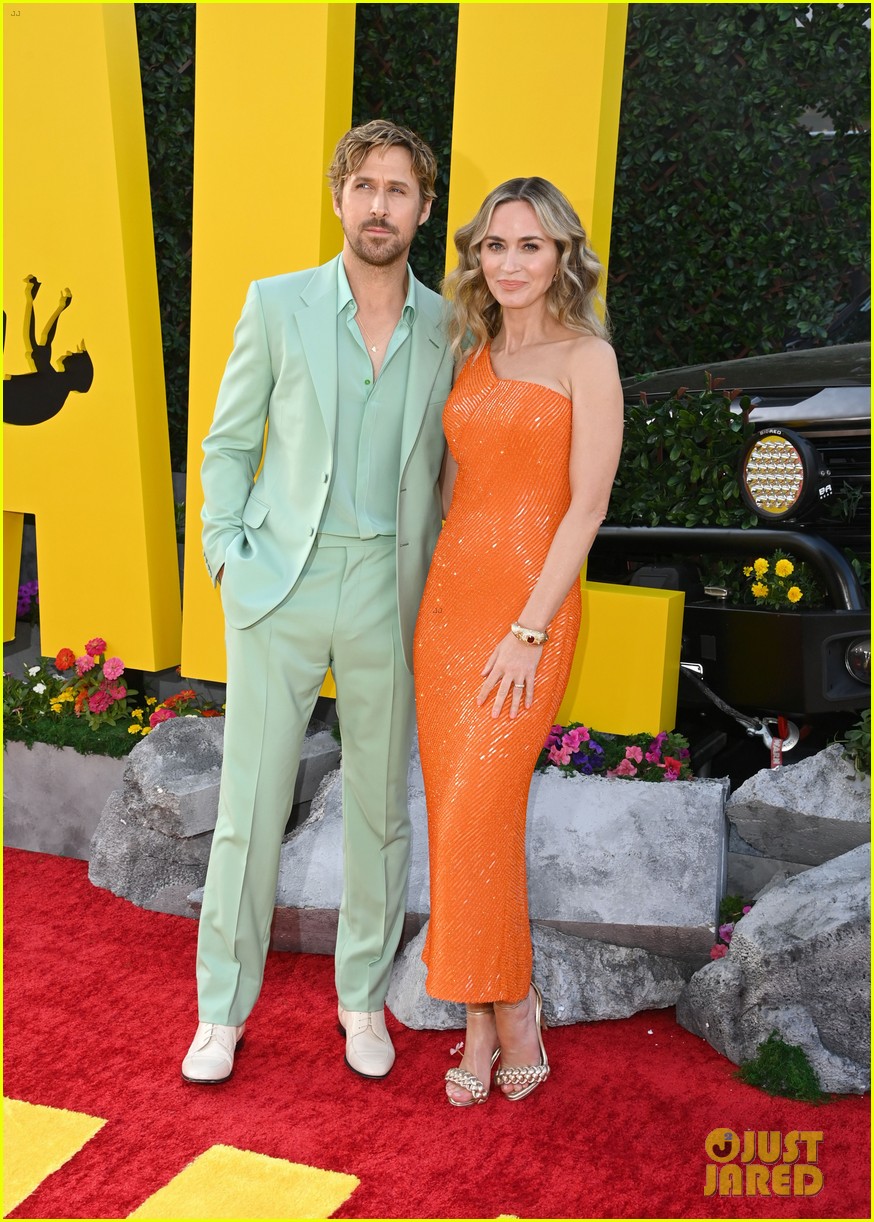 Emily Blunt Shimmers in Orange Dress at 'The Fall Guy' L.A. Premiere ...