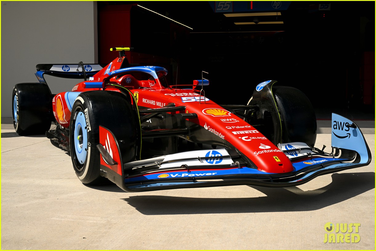 F1's Charles Leclerc & Carlos Sainz Show Off New Ferrari Car & Blue ...