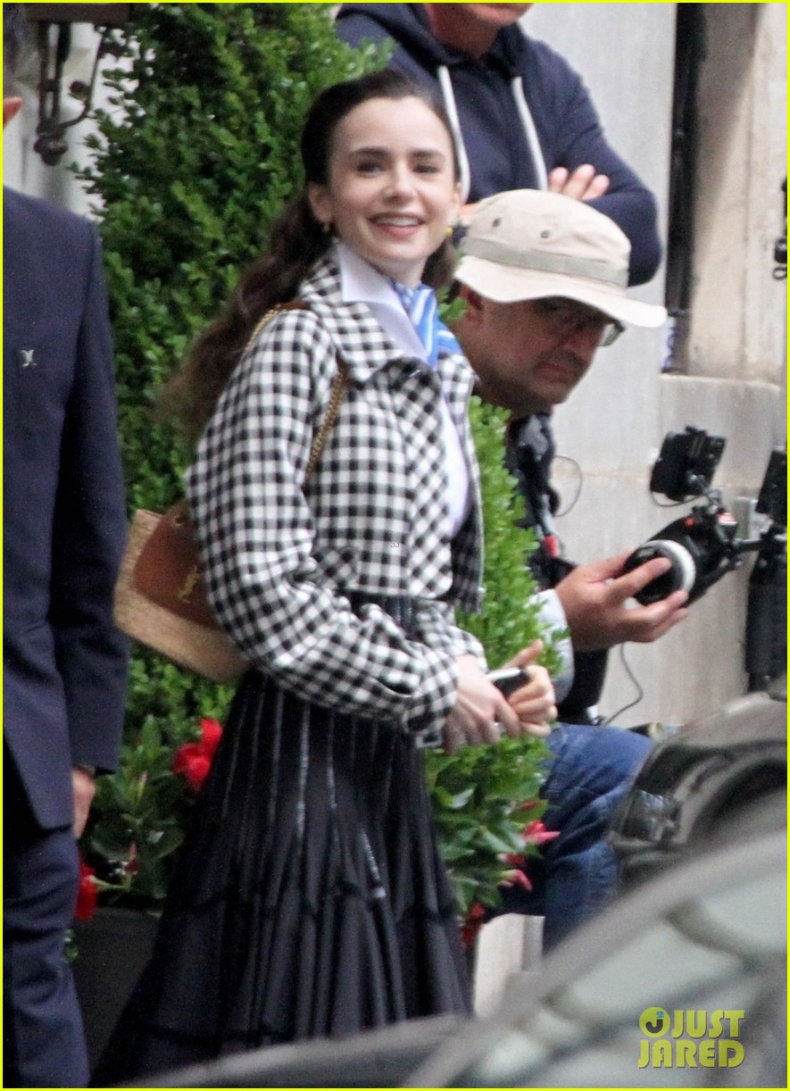 Lily Collins & Eugenio Franceschini Continue Filming Scenes for 'Emily ...