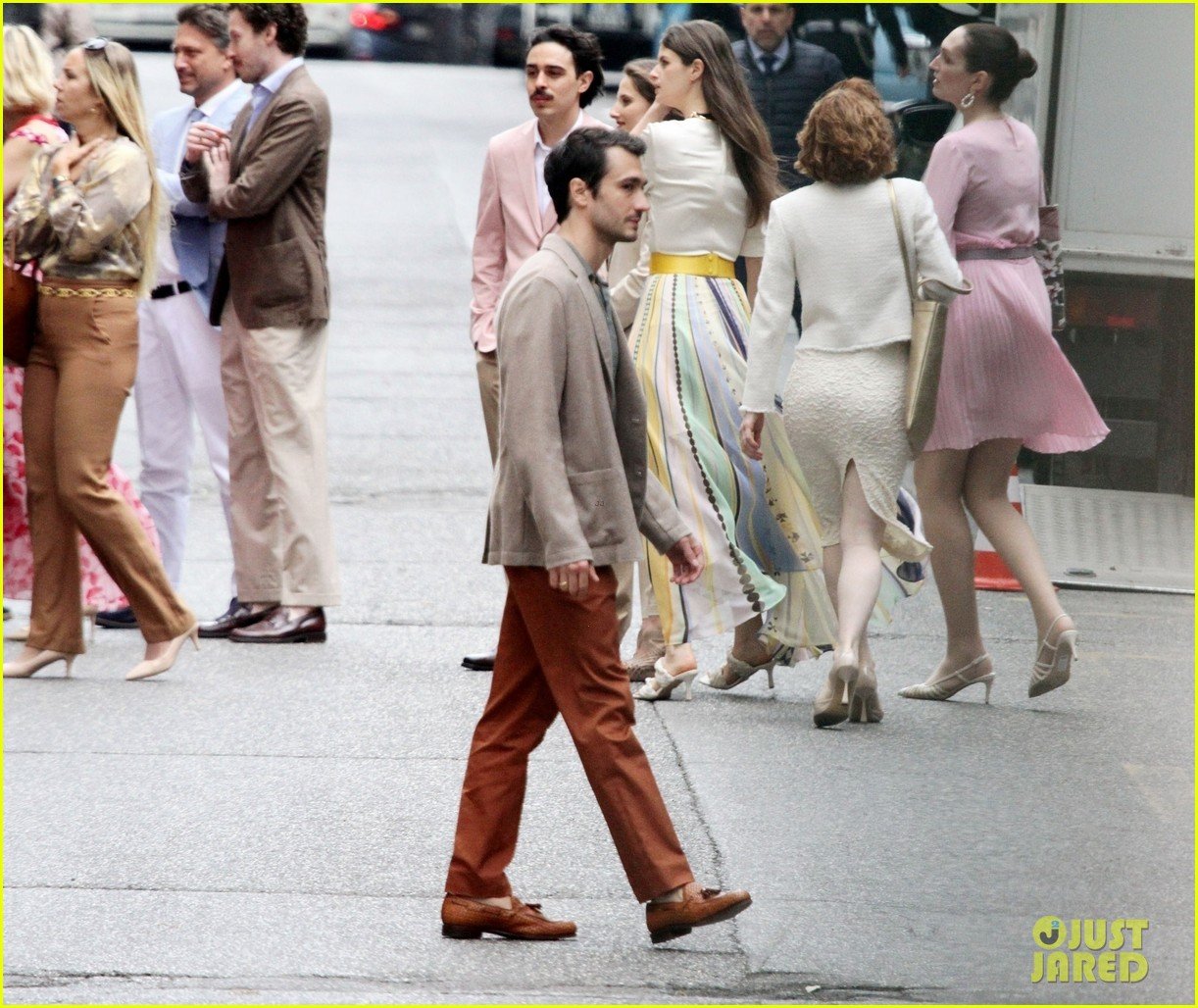 Lily Collins & Eugenio Franceschini Continue Filming Scenes for 'Emily ...