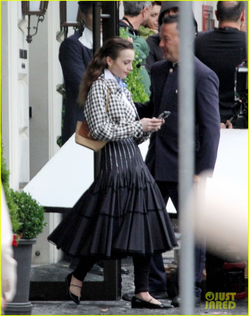 Lily Collins & Eugenio Franceschini Continue Filming Scenes for 'Emily ...