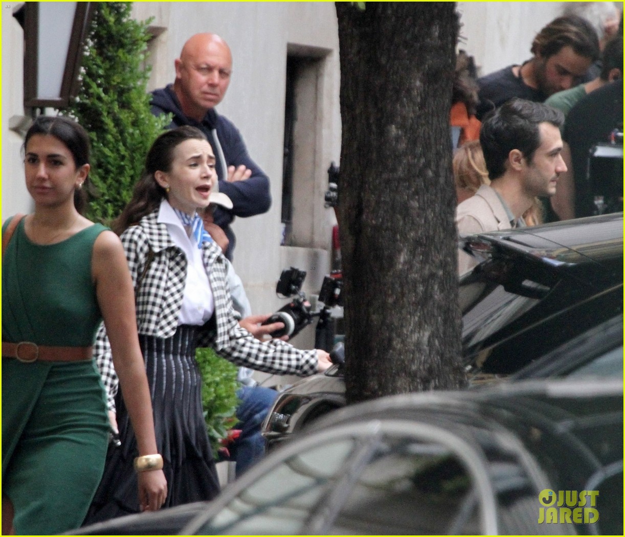 Lily Collins & Eugenio Franceschini Continue Filming Scenes for 'Emily ...