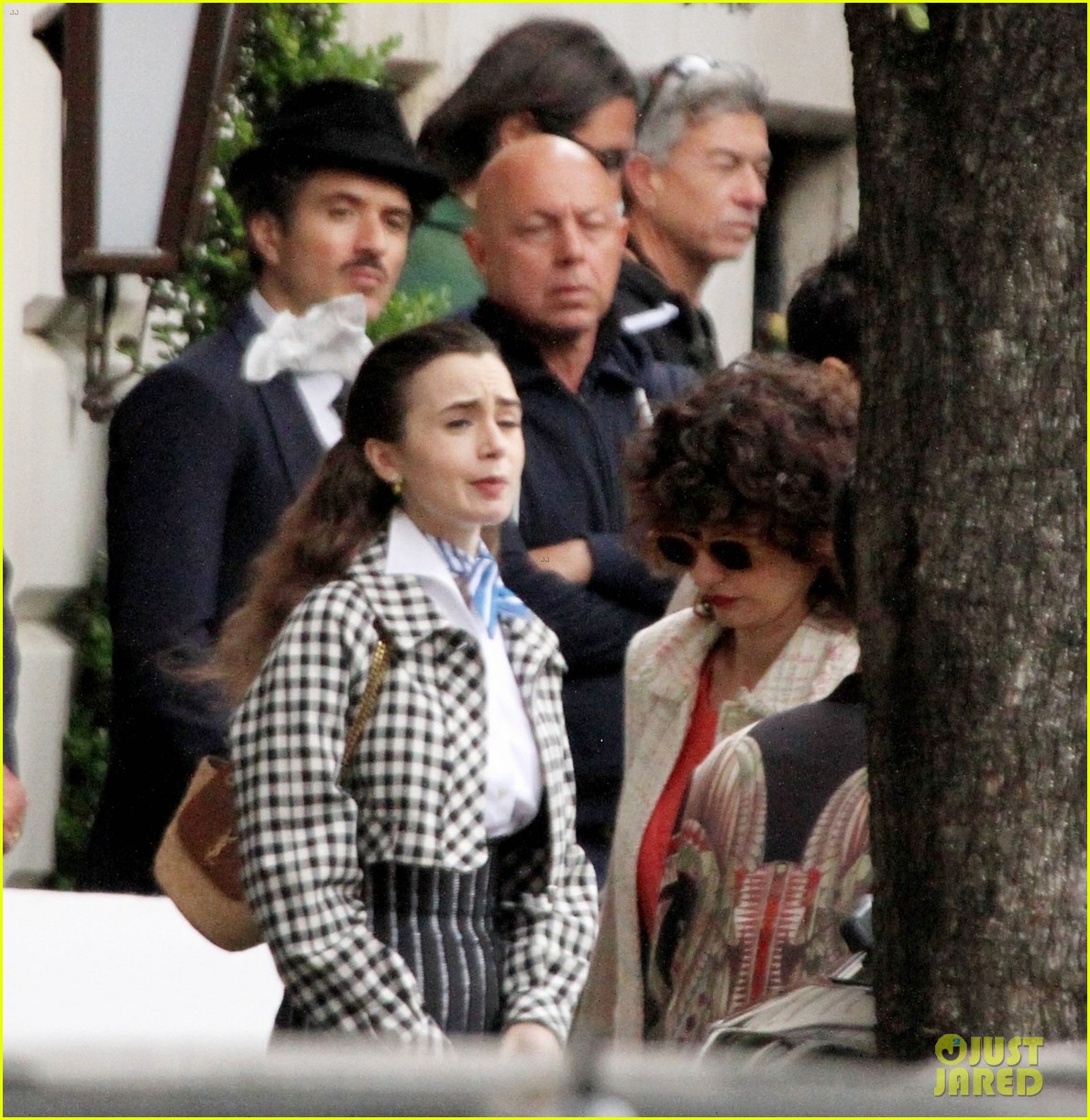 Lily Collins & Eugenio Franceschini Continue Filming Scenes for 'Emily ...