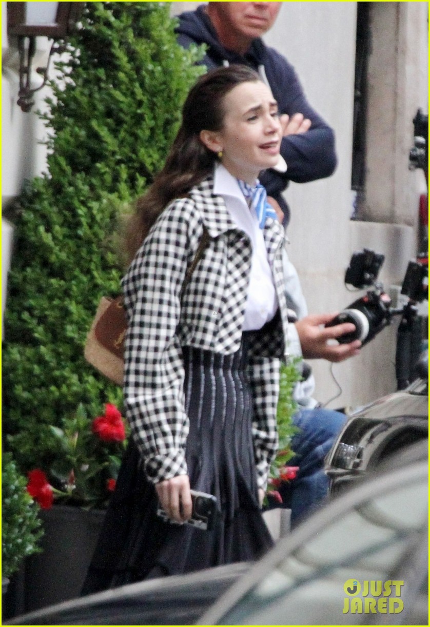 Lily Collins & Eugenio Franceschini Continue Filming Scenes for 'Emily ...