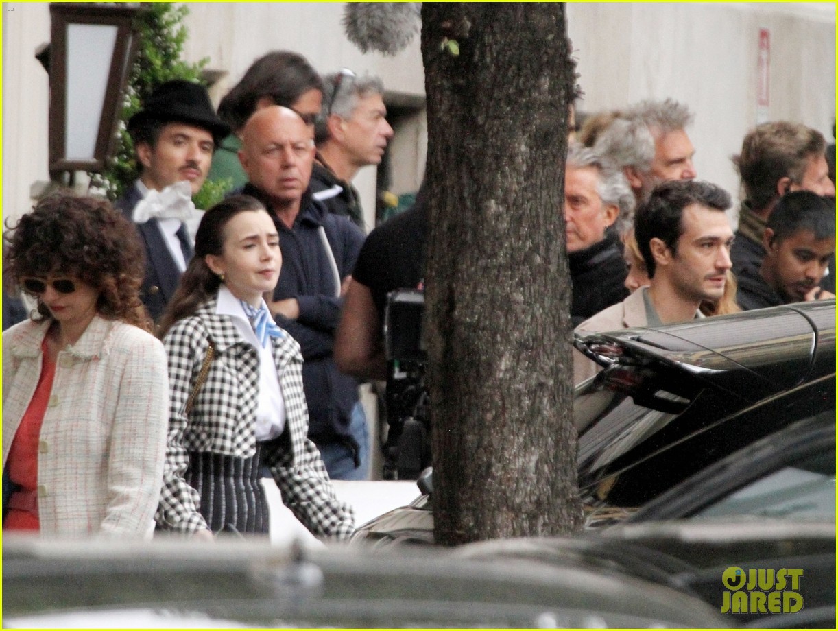 Lily Collins & Eugenio Franceschini Continue Filming Scenes for 'Emily ...