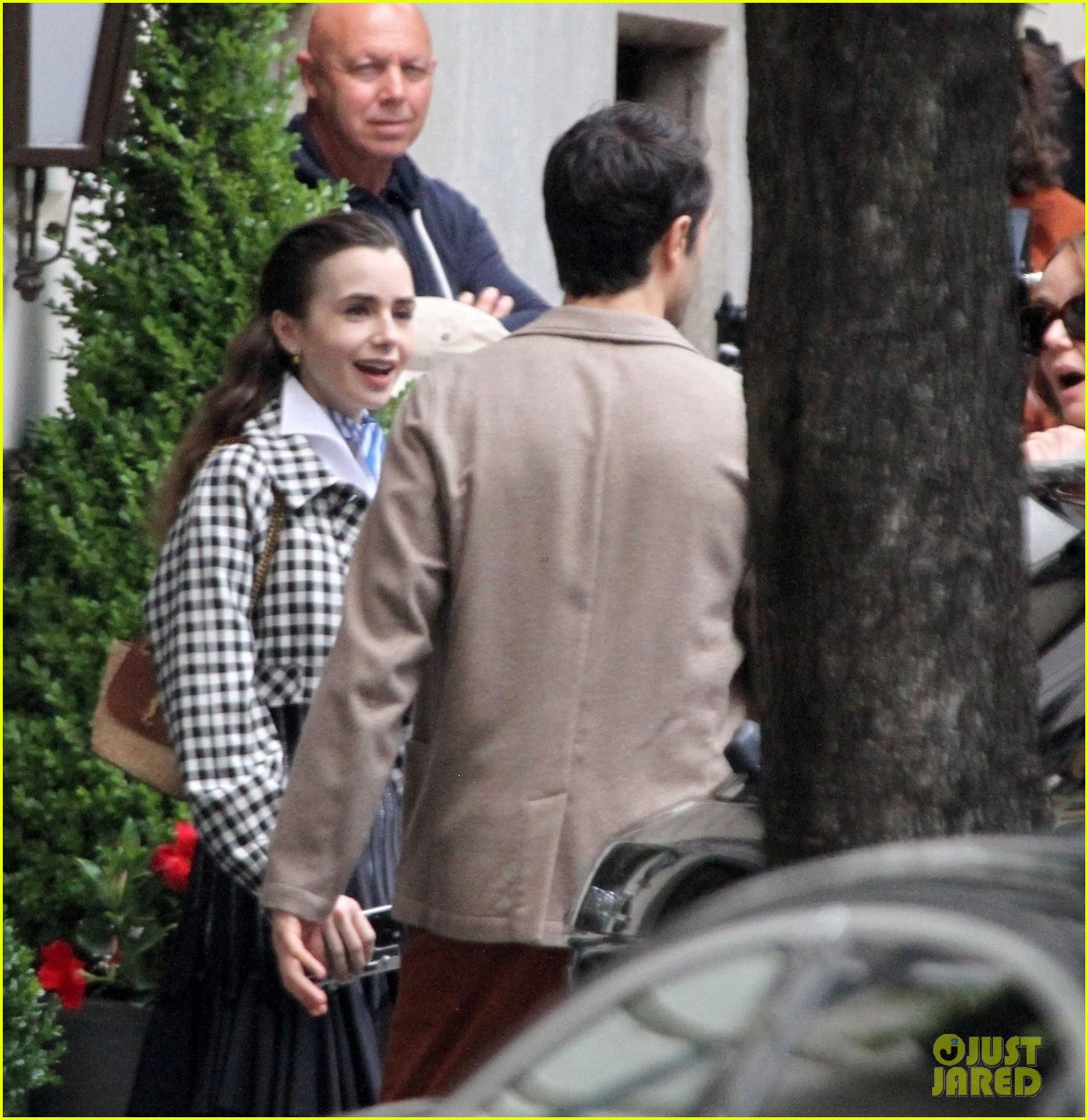Lily Collins & Eugenio Franceschini Continue Filming Scenes for 'Emily ...