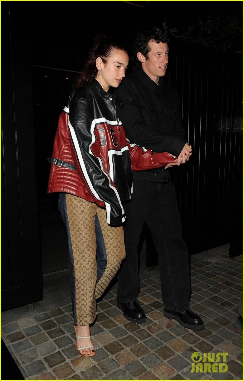 Dua Lipa & Callum Turner Hold Hands During Late Night Out in London ...