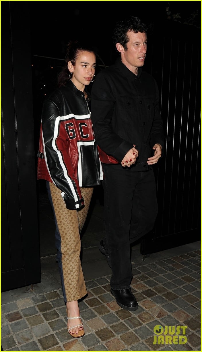 Dua Lipa & Callum Turner Hold Hands During Late Night Out in London ...