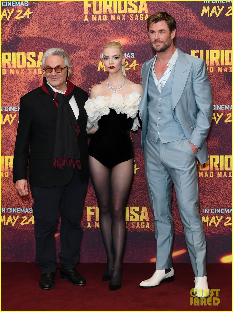 Anya Taylor Joy & Chris Hemsworth Bring 'Furiosa' to London!: Photo ...