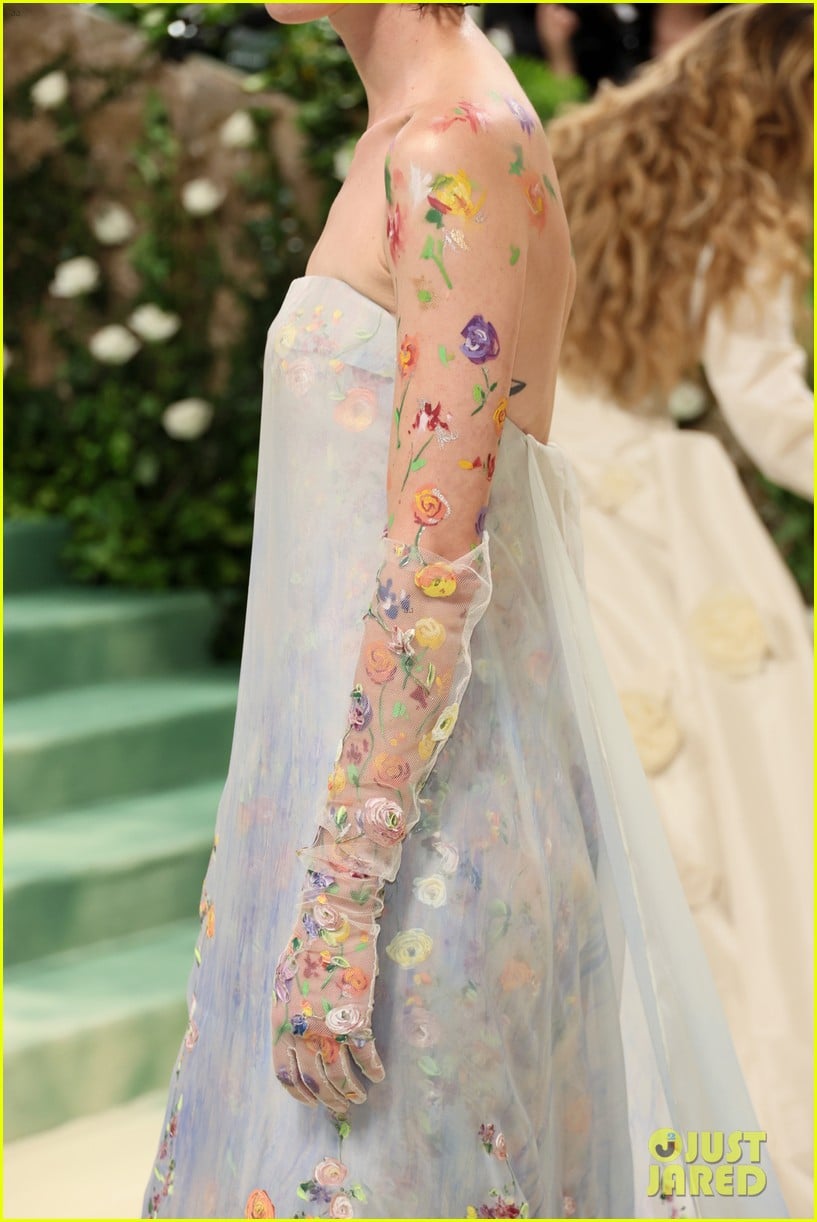 Rebecca Hall Rocks Dreamy, Floral Body Art at Met Gala 2024: Photo ...